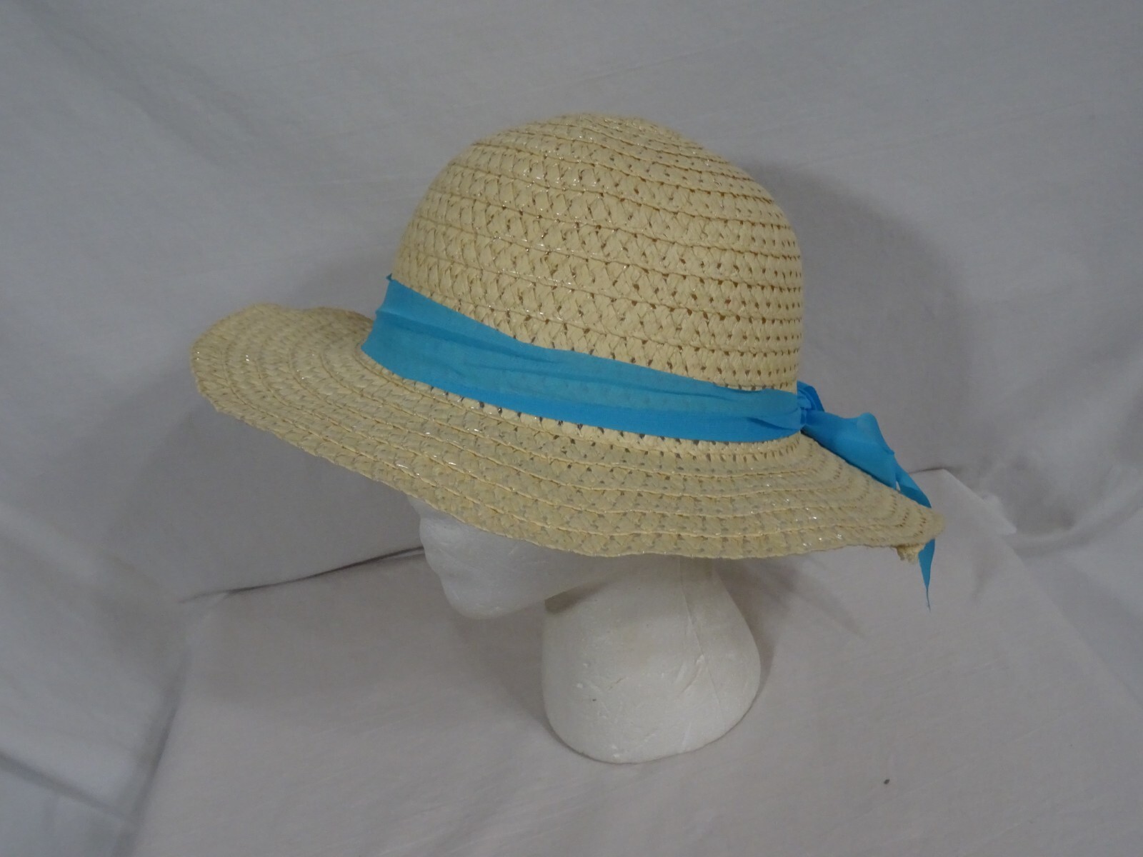 Light Blue Ribbon Band Women's Sunhat OSFM | eBay