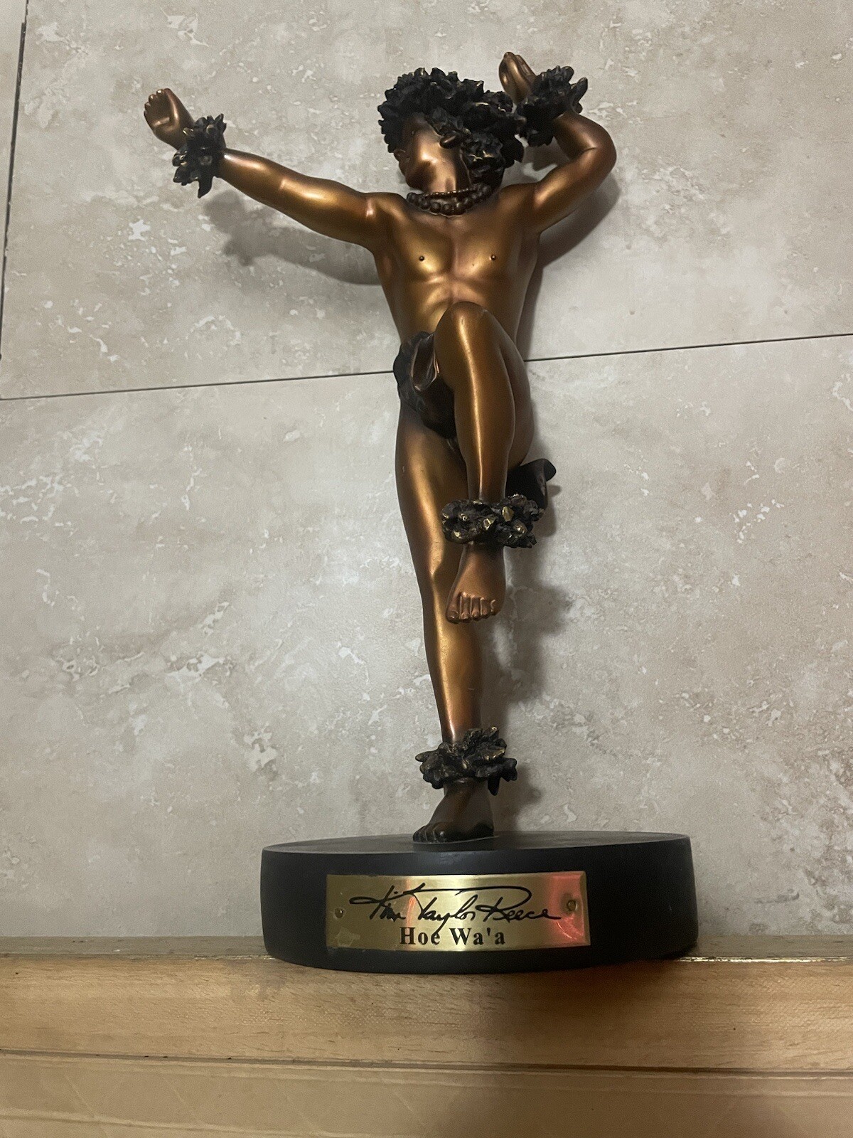 HO'E WA'A Canoe Paddler Hawaiian Hula Man Statue Kim Taylor Reece IN ...