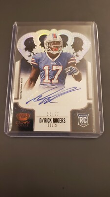 2013 Crown Royale Silver Holo Die Cut Da'Rick Rogers RC Auto /99 SP ...