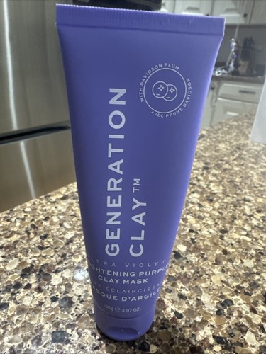Generation Clay Ultra Violet Brightening Purple Clay Mask 100g / 3.97oz ...