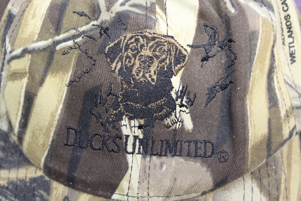 Ducks Unlimited Embroidered Retriever Duck Hunting Hat Cap Camo | eBay