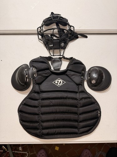 Diamond Umpire Lite Chest Protector + DFM-UMP Mask Combo Set Black | eBay