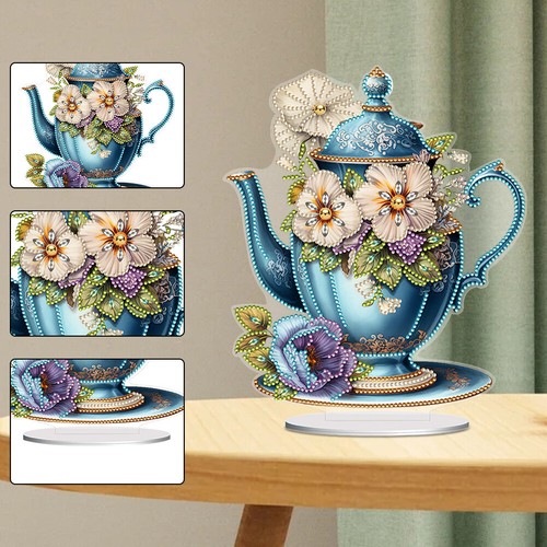 Acrylic Cup Table Top Diamond Painting Ornaments Kits Desktop Diamond ...
