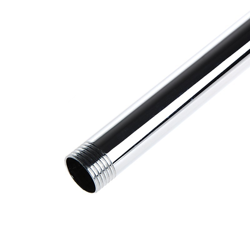 12" Stainless Steel Water Extension Pipe Long Shower Head Arm Mounts ...