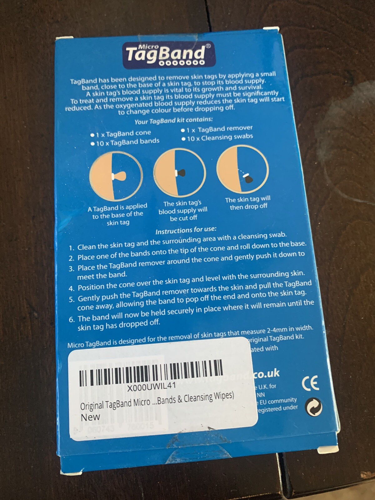 TagBand Small to Medium Skin Face Body Tag Remover Device Fast Skintag ...