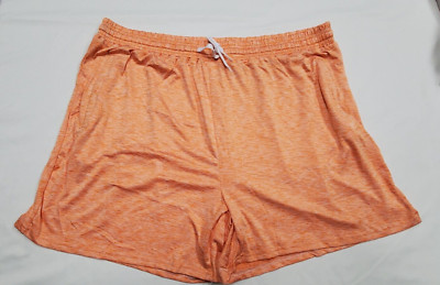 1X Real Essentials ORANGE Dry Fit Moisture Wicking Shorts w/2 Zipper ...