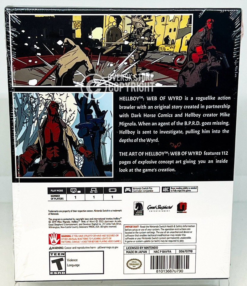 Mike Mignola's HellBoy Web Of Wyrd - Collector's Edition - Nintendo ...