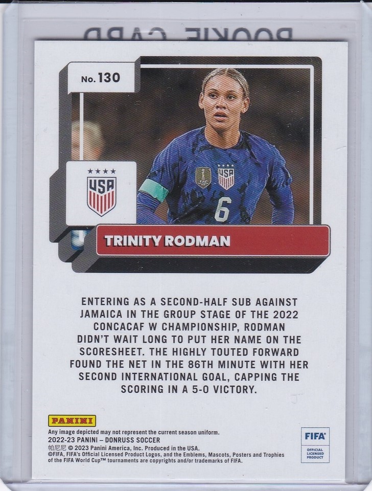 TRINITY RODMAN ROOKIE CARD Team USA Soccer Olympics GOLD MEDAL RARE ...