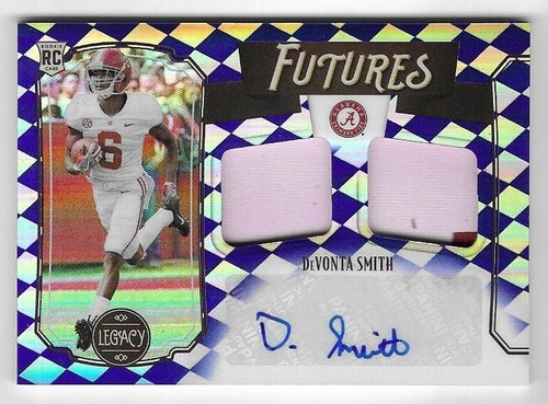 DeVonta Smith 2021 LEGACY NFL FUTURES AUTOGRAPH JERSEY CARD Eagles RC ...