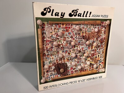 Vintage 1990 Nordevco Play Ball! Jigsaw Puzzle 16"x20" 500 Pieces New ...