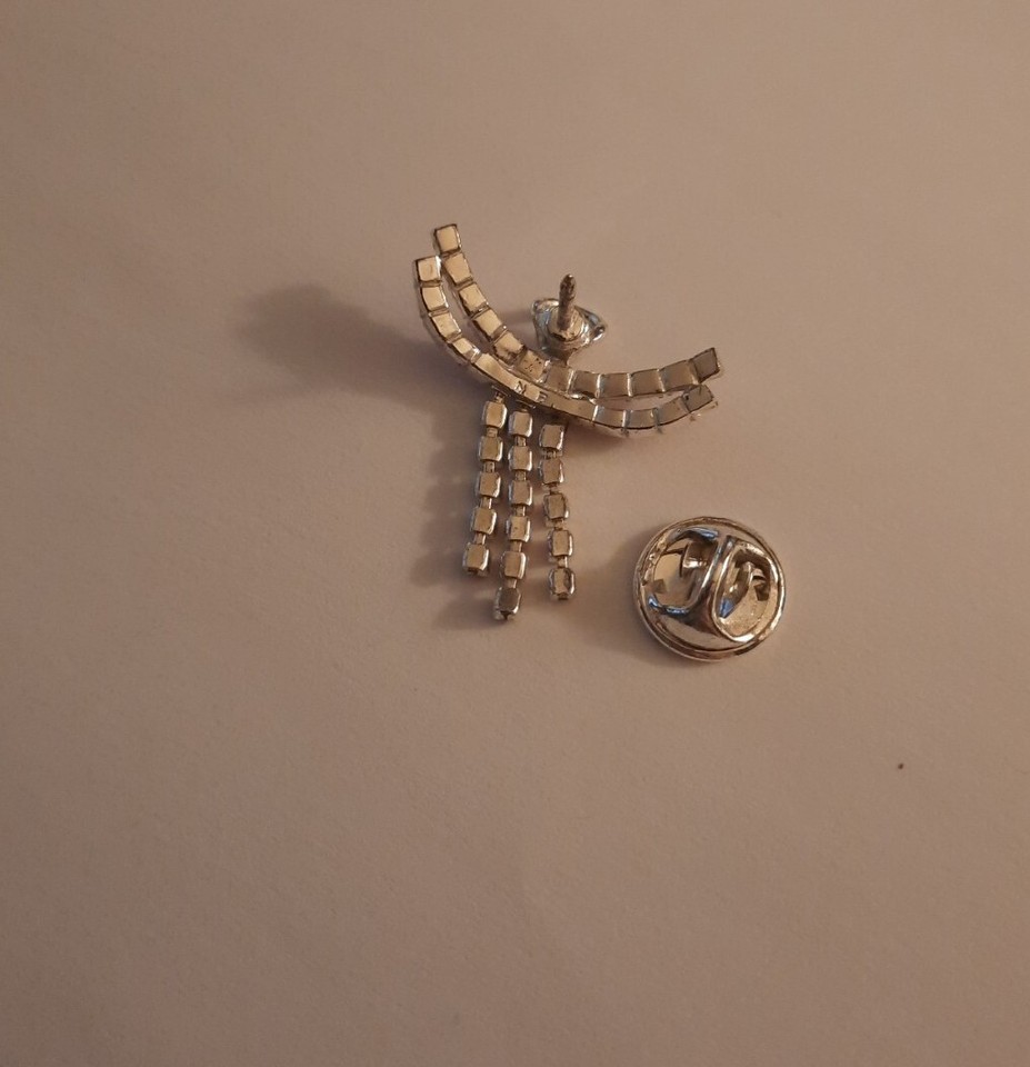 Pink Rhinestone Angel Push Back Pin | eBay