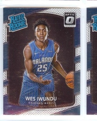 WES IWUNDU 2017-18 PANINI DONRUSS OPTIC RATED ROOKIE RC #168 ORLANDO ...