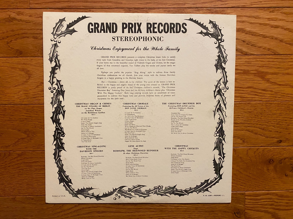 Gene Autry - Rudolph the Red Nosed Reindeer LP 1962 Pressing Christmas ...