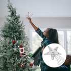 Christmas Tree Ornament Star Reflective Ball Topper Mirror Disco | eBay