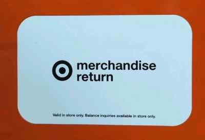 $117.70 Target Merchandise Credit Gift Card - In Store Use Only | eBay