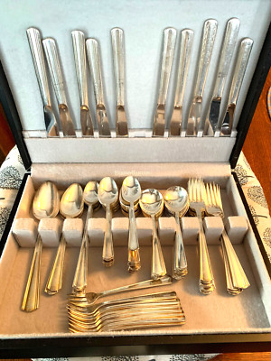 84 IS VICTOR S CO A1 OVERLAY INS182 Silverplate SERV 10+ ICED TEA ...