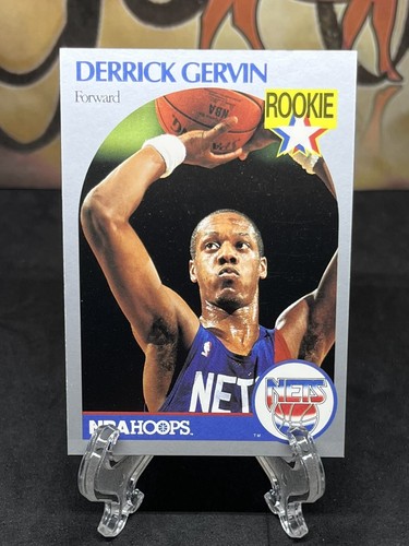 1990-91 NBA Hoops Derrick Gervin RC #196 New Jersey Nets | eBay