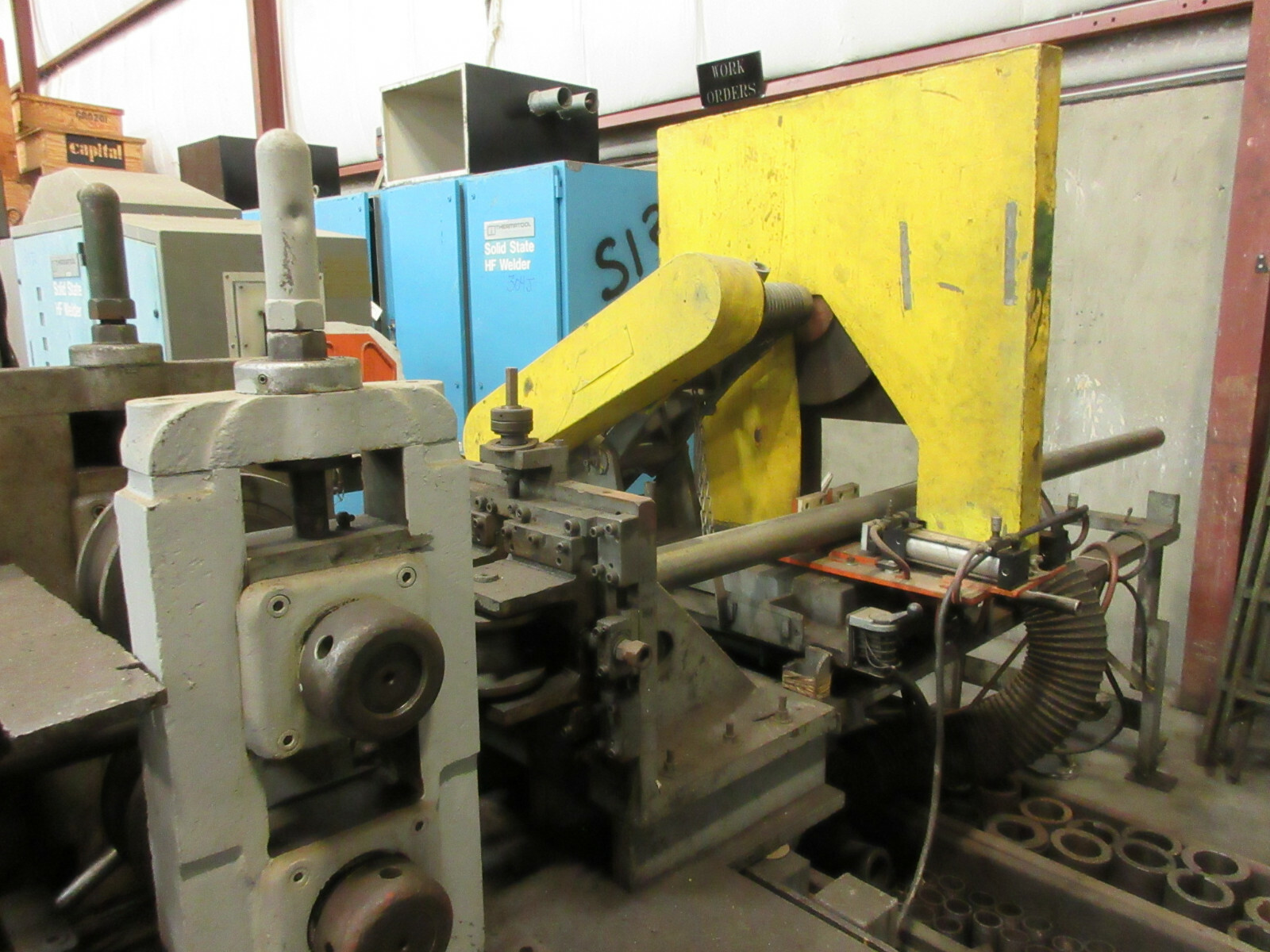 YODER M-3 STAINLESS STEEL TUBE MILL 9 STAND 3" SHAFTS BEAD FLASHER ...