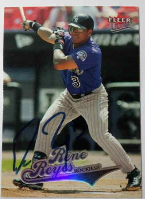 Rene Reyes Autograph Rare Colorado Rockies | eBay