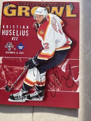 Kristian Huselius Autographed Growl Program November 14, 2001 | eBay