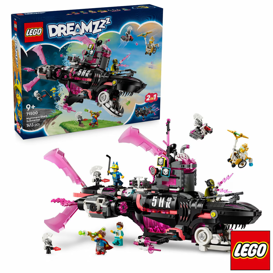 LEGO Dreamzzz Nightmare Shark Submarine - Model 71500 (9+ Years ...