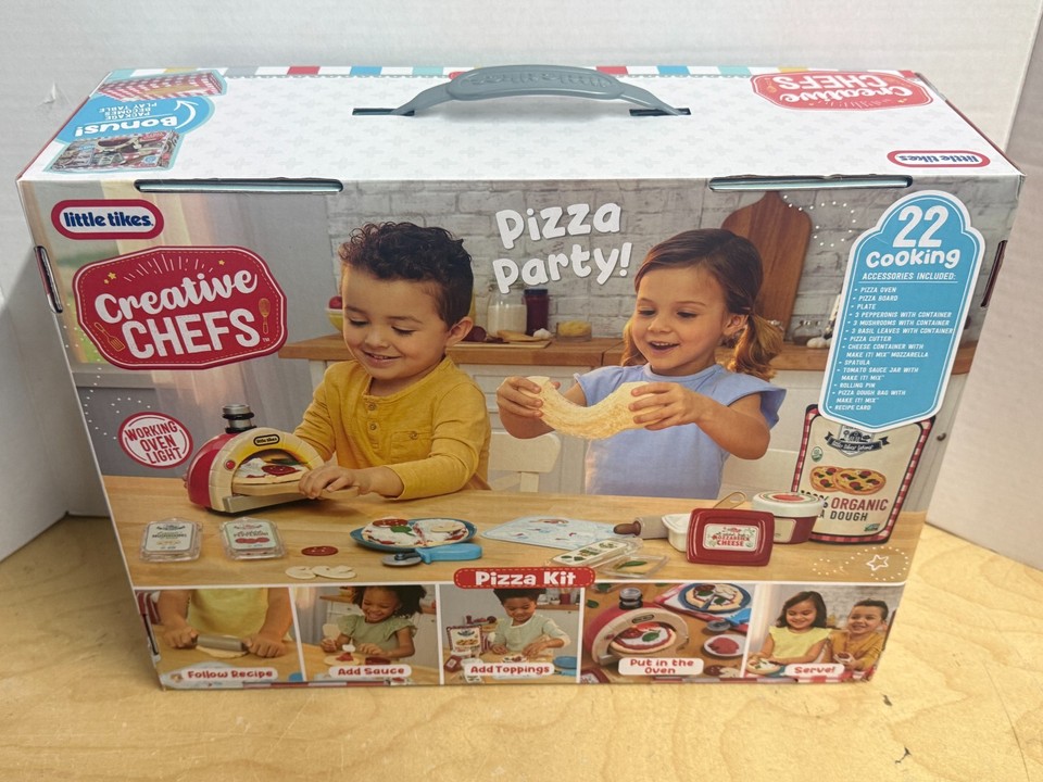 Little Tikes Creative Chefs Pizza Kit W/ Special Make-It Mix Play Sand ...