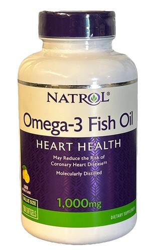 Natrol Omega-3 Fish Oil Lemon - 1000 mg 150 Softgels Exp 2/2027 | eBay