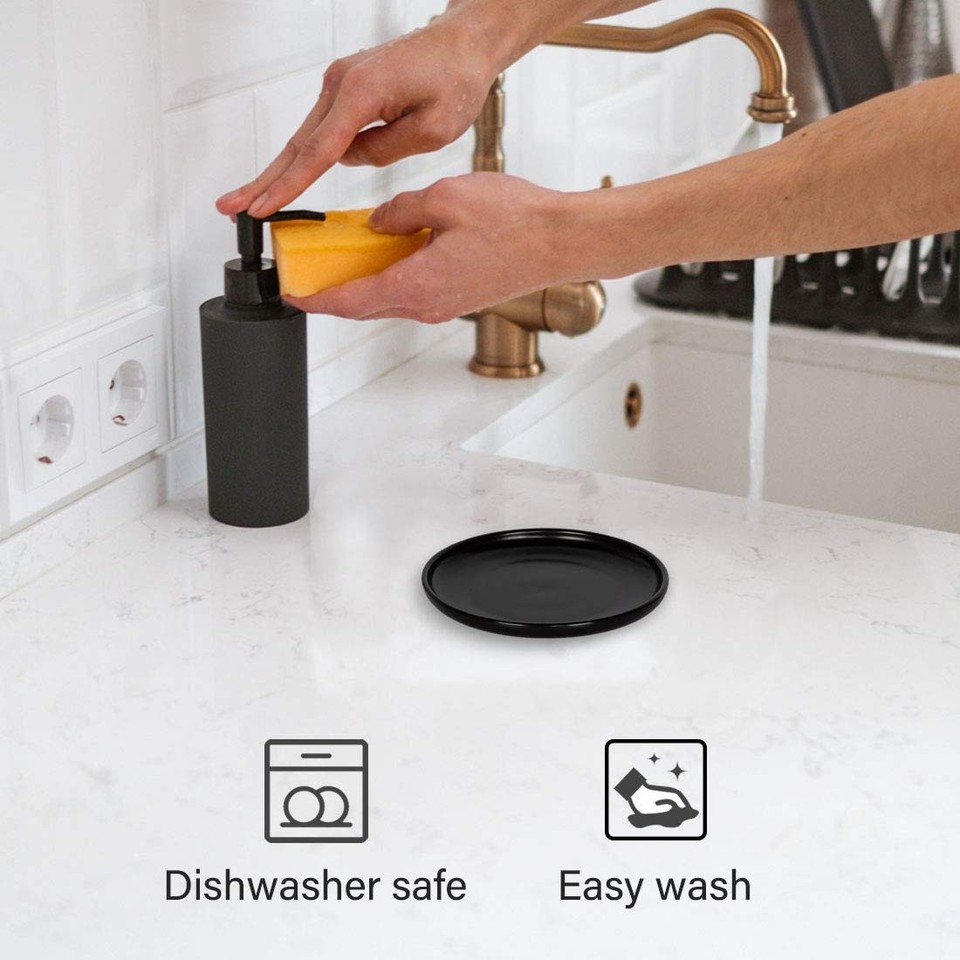 6 Inches Small Appetizer Plates Matte Porcelain, Elegant Mini Size ...