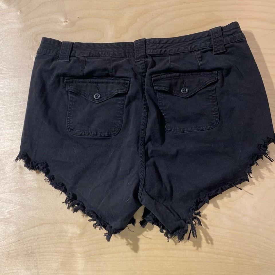 Torrid Black Frayed Jean Shorts 14 (OS) | eBay
