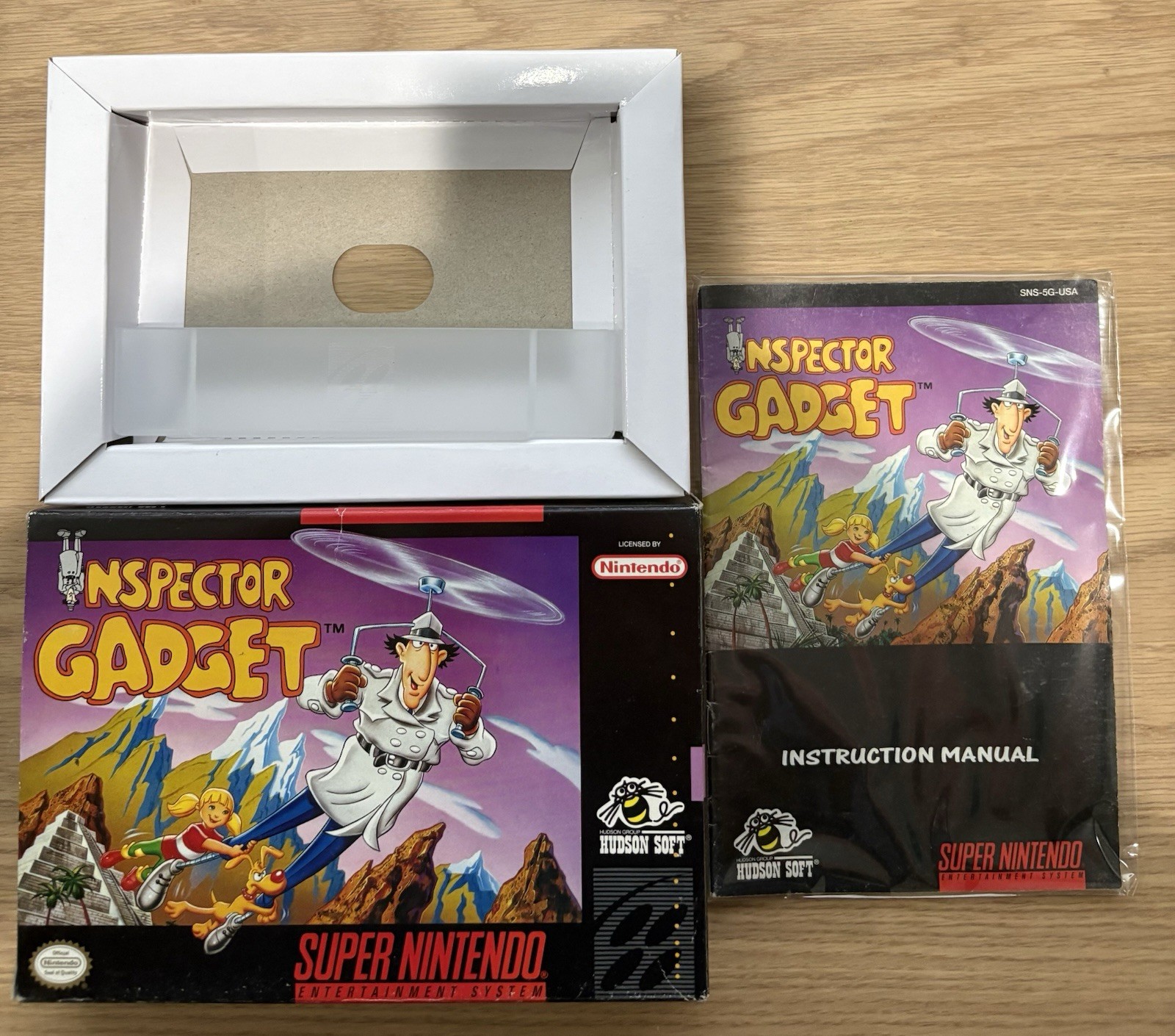 Inspector Gadget - SNES - Box And Manual Only - Authentic **NO GAME ...