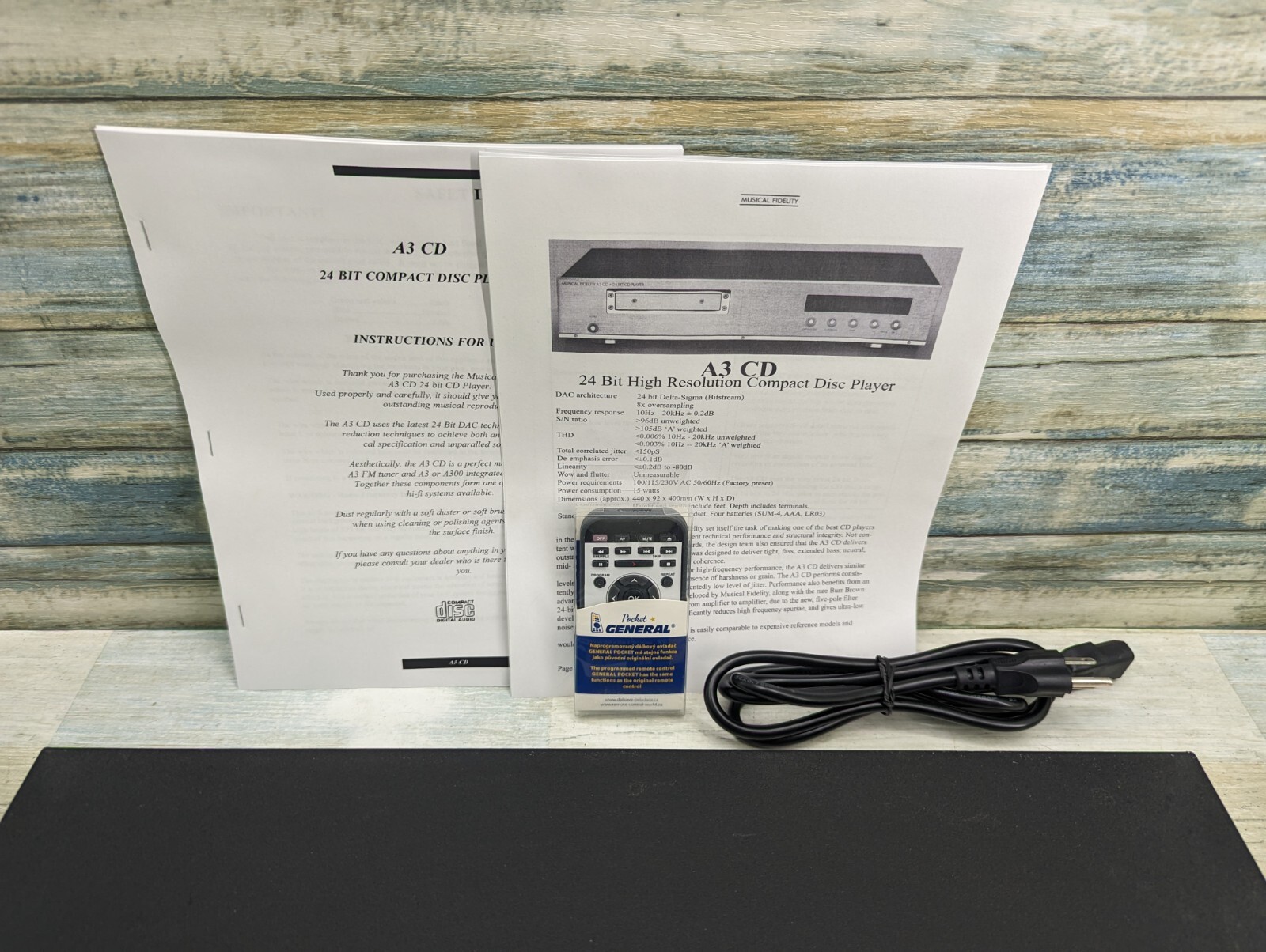 NICE Music Fidelity A3 24-Bit CD Player w/remote 1999 **TESTED** | eBay