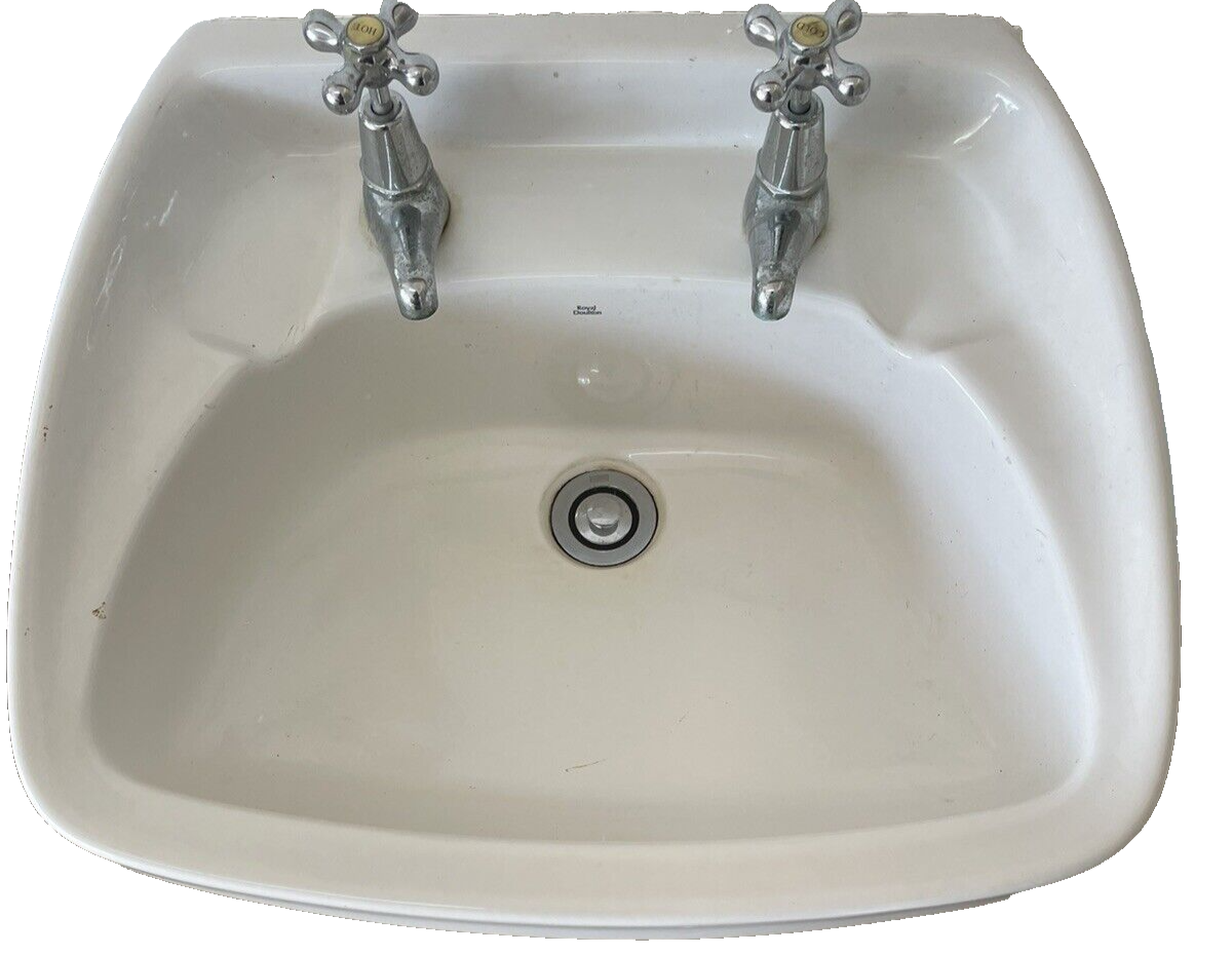 VINTAGE ROYAL DOULTON BASIN & LIND FOWLER WARE PEDEST. 450mm W, 570mm L ...