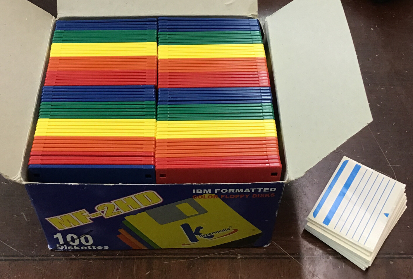 Lot of 95 IBM Formatted Color Floppy Disk 1.44MB MF-2HD KHypermedia ...