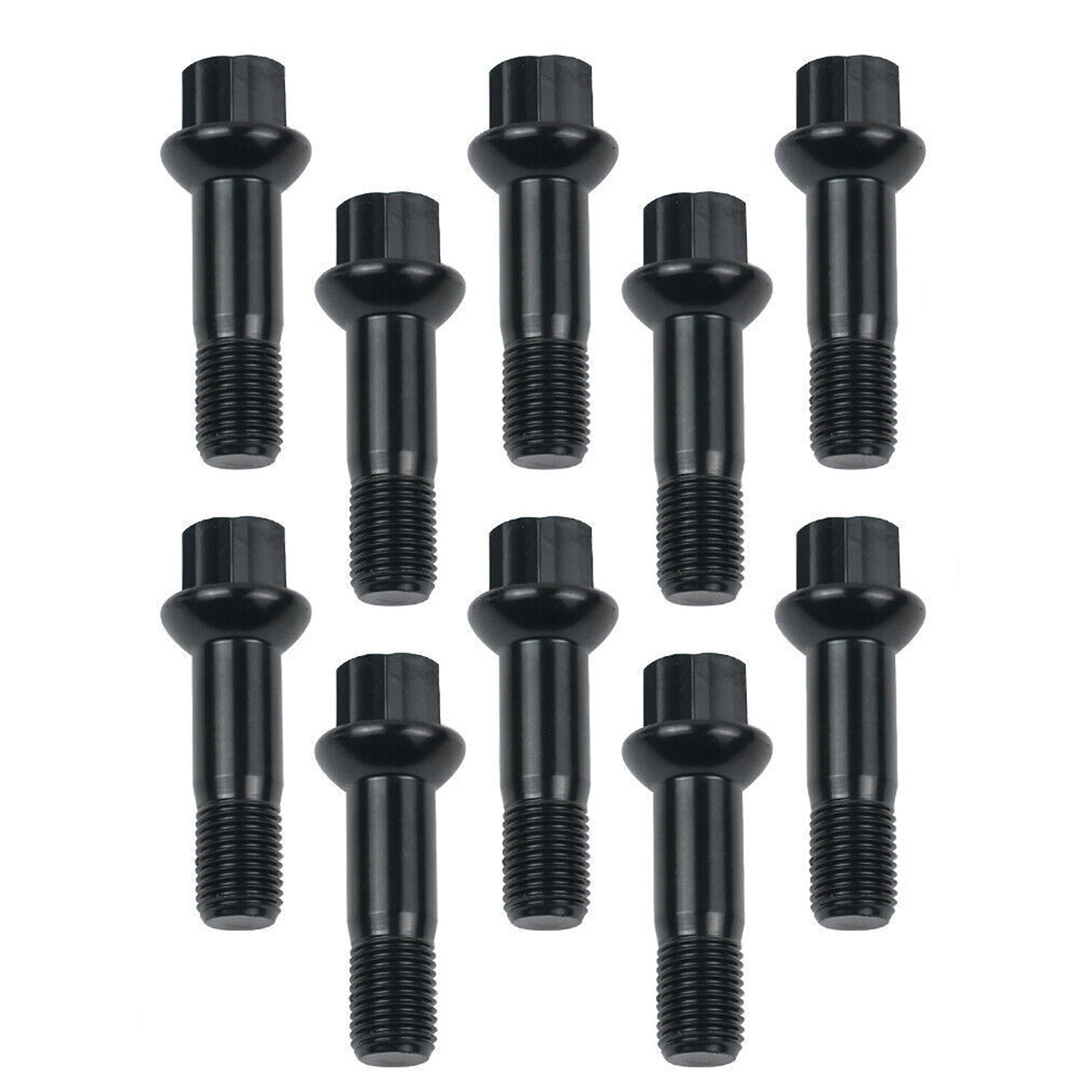 A0009907607 Black Lug Bolts Nuts Set For Benz ML550 S500 GLK350 S550 ...