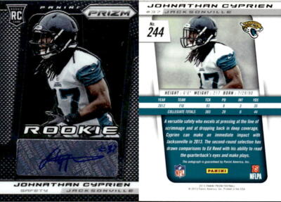 2013 Panini Prizm Autographs #244 Johnathan Cyprien Auto - NM-MT | eBay