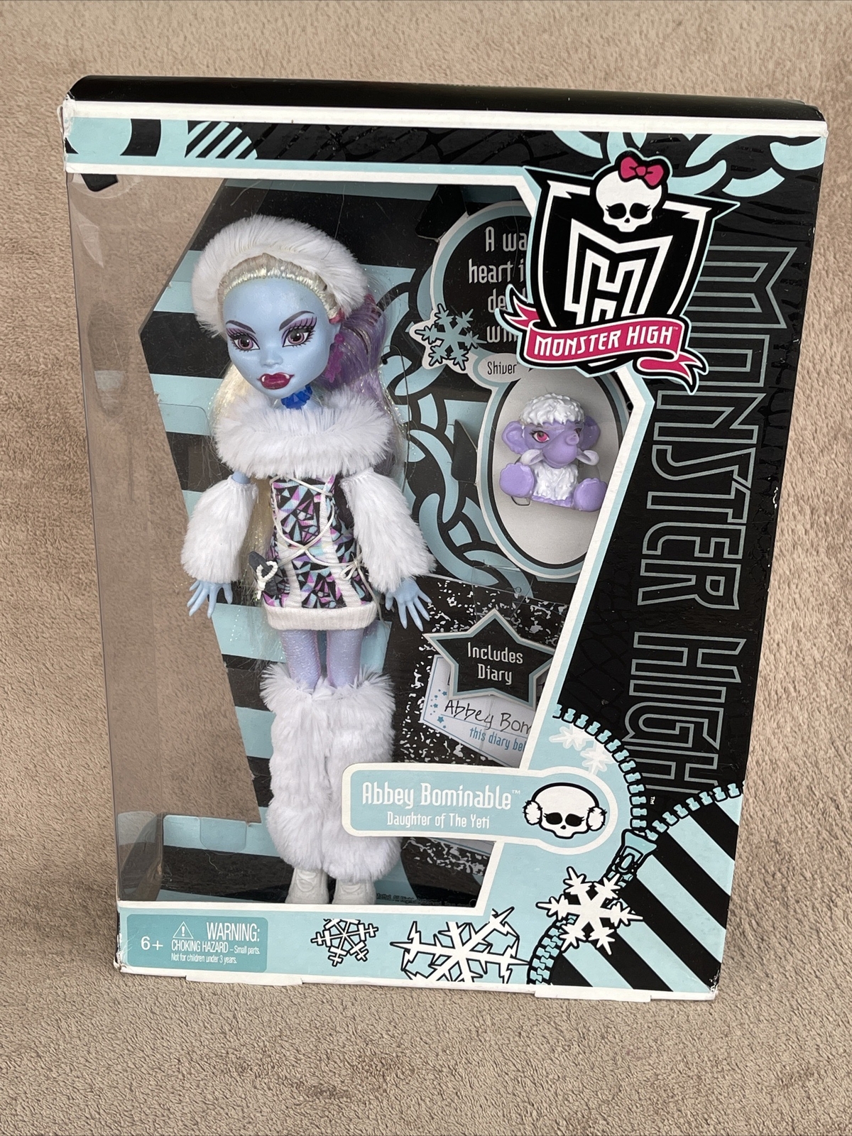 New Sealed Mattel First Wave Monster High Doll ABBEY BOMINABLE & Shiver ...