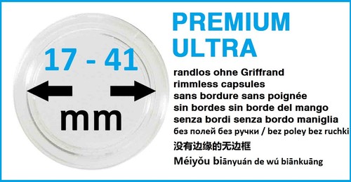 10 x Leuchtturm 345044 Münzkapseln ULTRA PREMIUM coin capsules 36 mm ...
