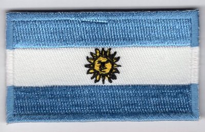 Argentina Flag Patch Embroidered Iron On Applique Argentine Argentinian | eBay