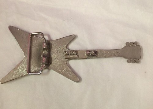 Fender Gibson ? Guitar Concert Belt Buckle Band Hard Rock Pop Heavy ...