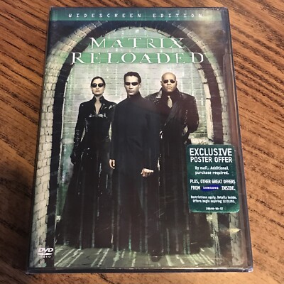 THE MATRIX RELOADED (DVD, 2003, 2-Disc Set, Widescreen) New / Factory ...