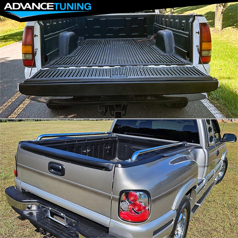 For 99-05 Silverado Sierra 1500 W/ Stepside Tailgate Cover Molding Cap ...