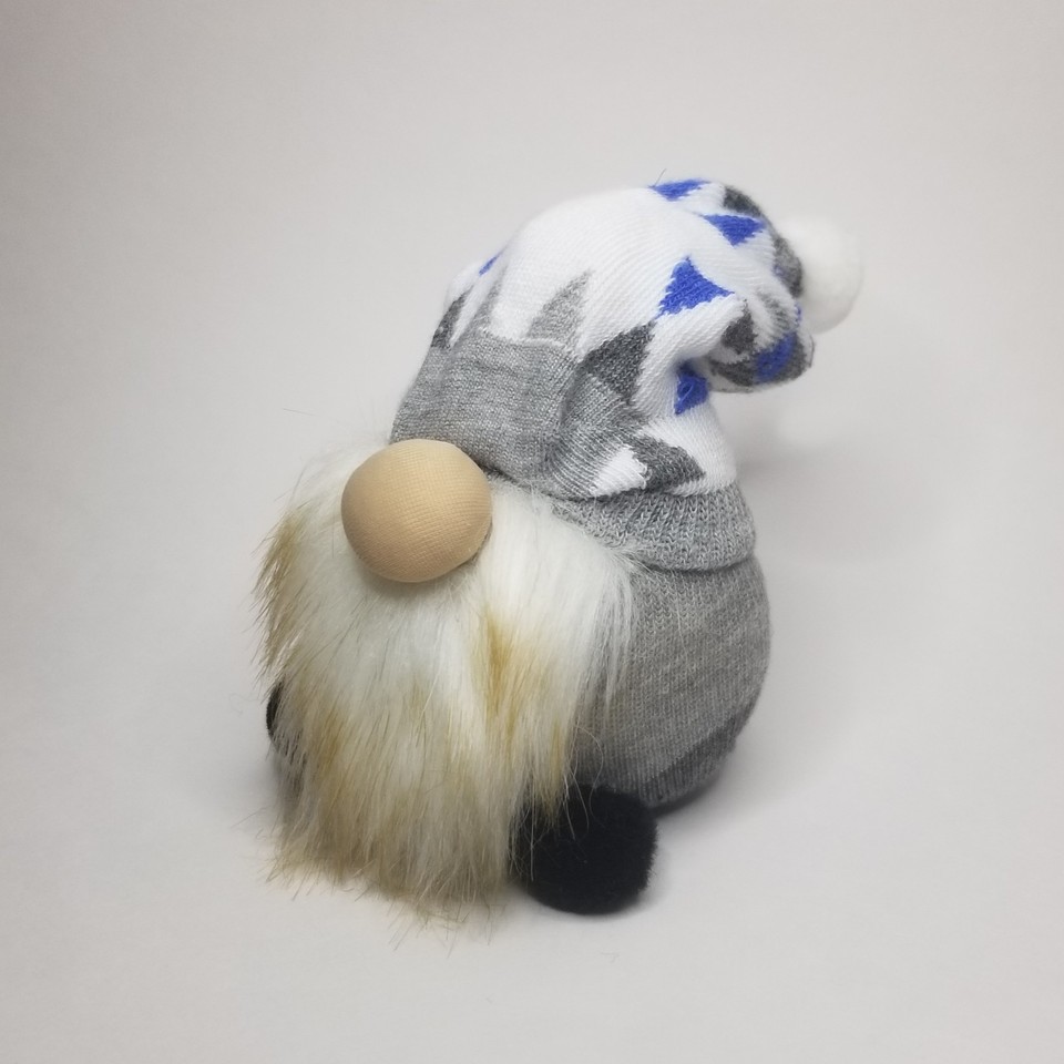 6” Tall Fun Winter Weighted Plush Sock Gnome Decoration Small Whimsical ...