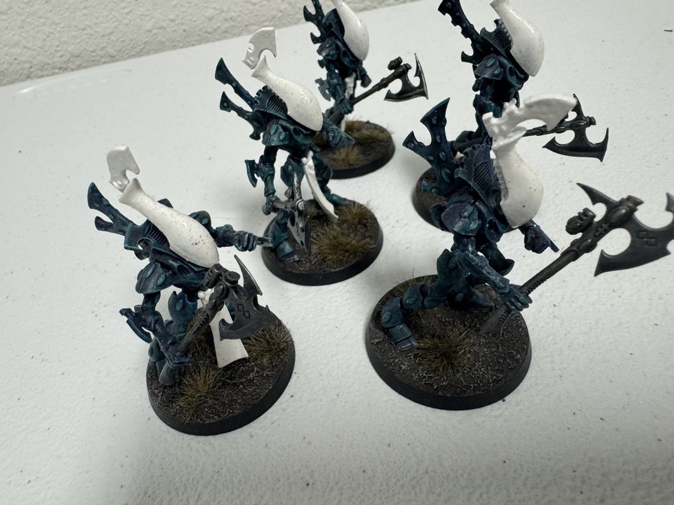 Warhammer 40K Aeldari Eldar Wraithblades Wraith Blades x5 painted 7.5 ...