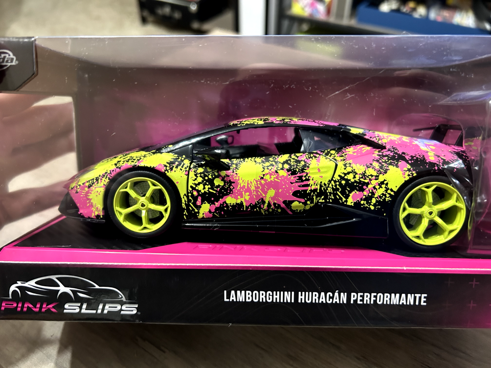 Jada Pink Slips Lamborghini Huracan Perfomante 1:24 - Paint Splatter | eBay