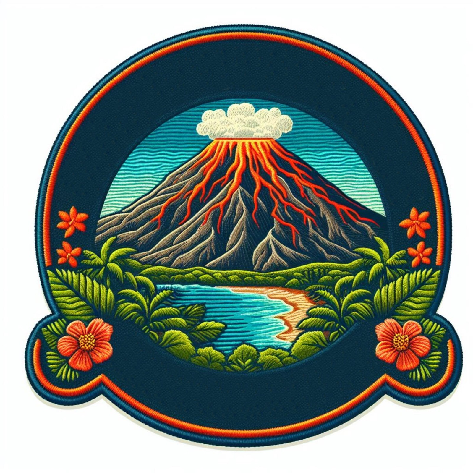 Hawaii Volcanoes National Park Patch Iron-on Applique Nature Badge ...