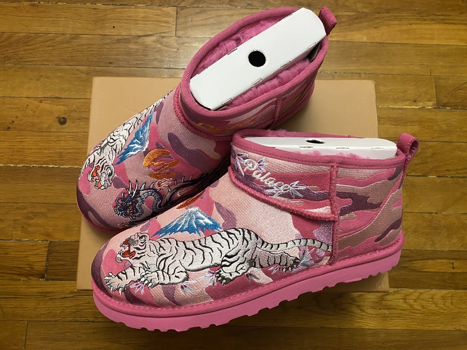 Size 11M / 12W - UGG Classic Ultra Mini Boot Palace Pink Camo - Ship ...