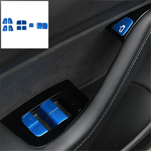 Car Window Lift Switch Button Door Open Sticker Trim For Tesla Model 3 ...