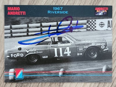 Mario Andretti Signed 1992 Andretti Racing Card #20 Auto Indy Car ...