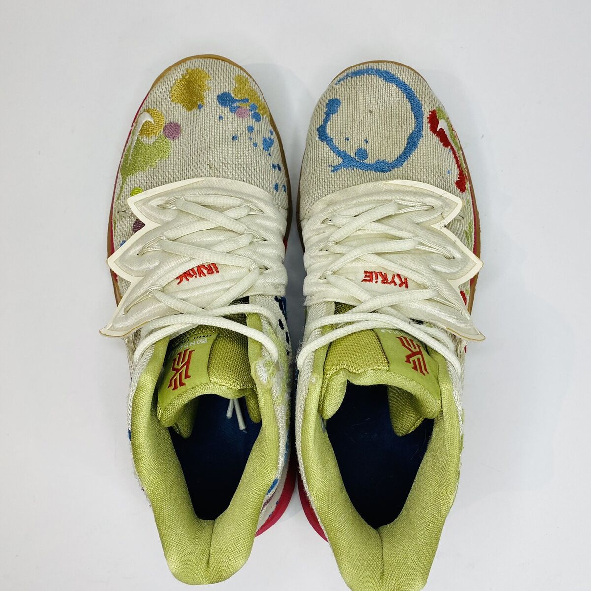 Nike Bandulu Kyrie 5 Embroidered Splatters Kids GS 7Y CQ4326 Nike Bandulu Kyrie 5 Embroidered Splatters Kids GS 7Y CQ4326
