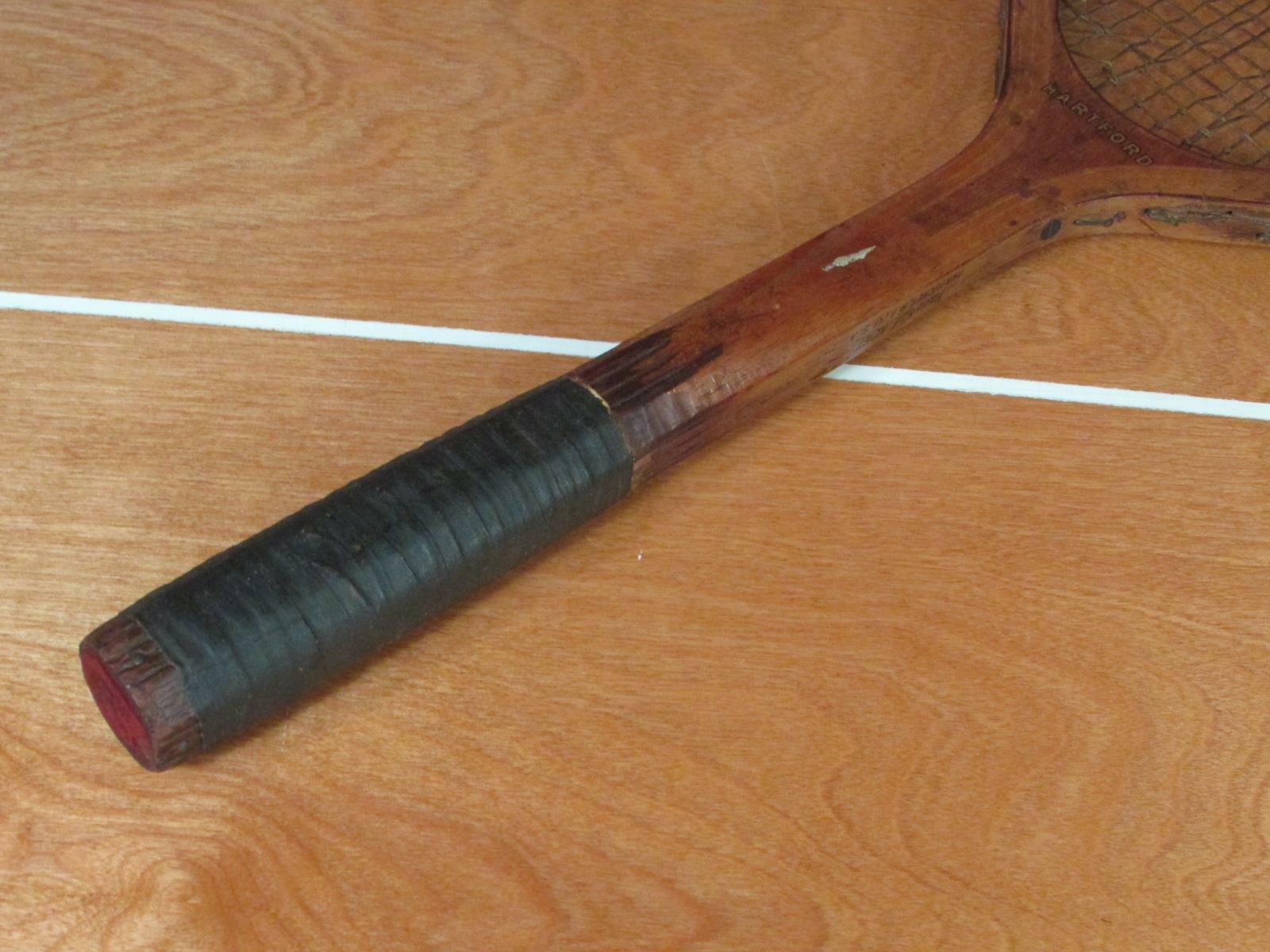 Vintage Antique Hartford Wood Tennis Racquet E.Kent early 1900s Great ...